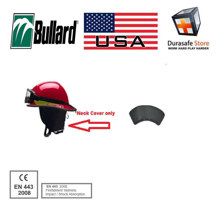 BULLARD H1500 Fireman Helmet with Visor and Neck protector - Durasafe Shop