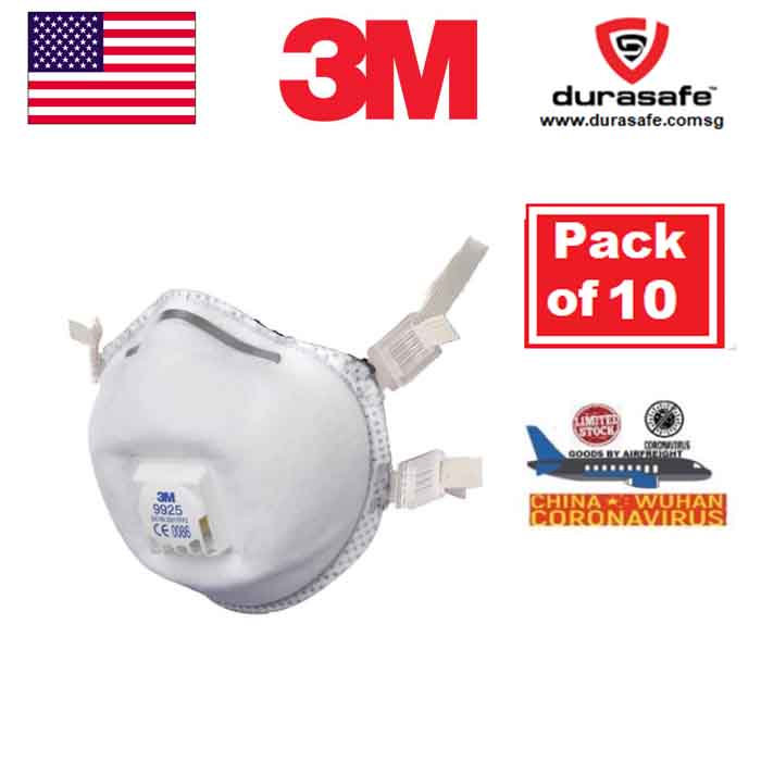 3M Mask Respirator, FFP2, Valved, 9925 - Durasafe Shop