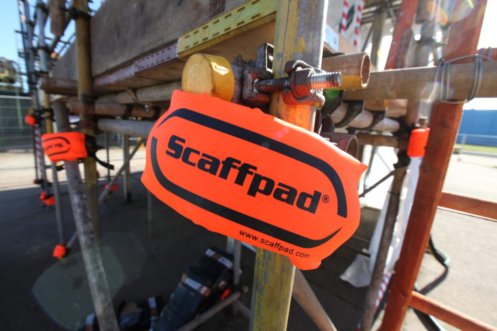 SCAFFPAD Scaffolding Safety Impact Protection Foam Pad Orange ...