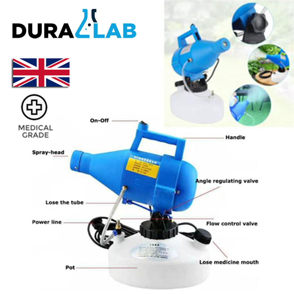 DURALAB MEDICAL GRADE DISINFECTANT SPRAY MIST MACHINE – 4 LITRE UK ...